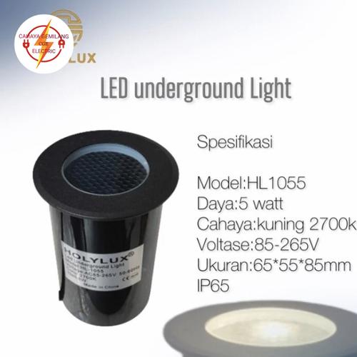 Jual Lampu lantai holylux hl1055 hl1055 5w 5watt 220v ac cob floor up ...