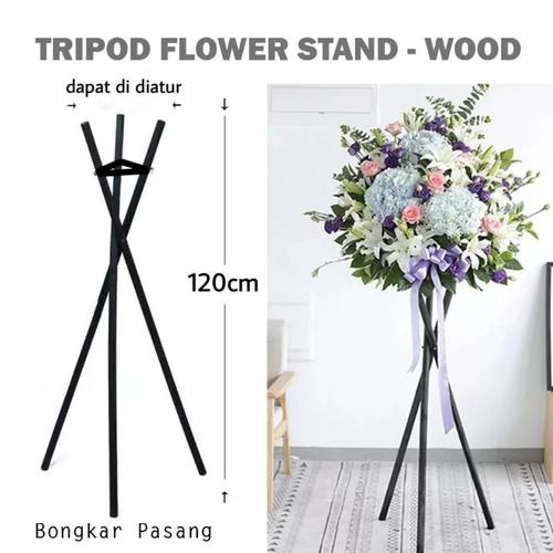 Jual Stand Bunga - Foldable Wooden Standing kaki 3 Tinggi 120cm - motif ...