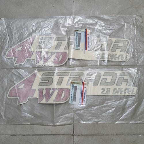 Jual Sticker Bak Samping 4wd Strada 2.8 Diesel Asli Mitsubishi Strada ...
