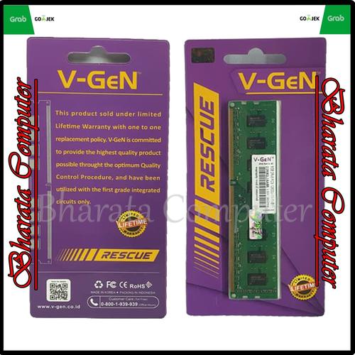 Jual V-Gen Vgen RAM DDR3 4GB 8GB PC 12800 Longdimm buat PC Rescue ...