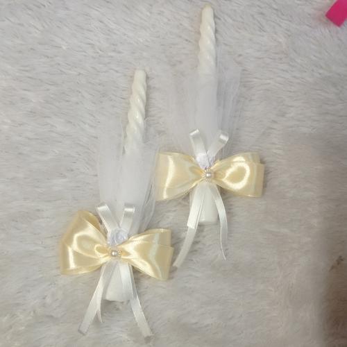 Jual Lilin Ulir Putih Cream , Pita Bunga Natal Wedding , Komuni pertama ...