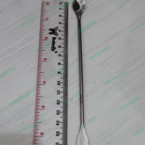 Jual Spatula stainless steel spatel laboratorium sendok spatula spoon ...