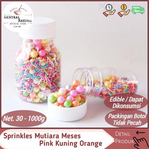 Jual Sprinkle Mutiara Meises Pink Kuning Orange / Springkel Springkle ...