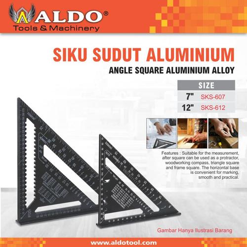 Jual SIKU SUDUT ALUMINIUM / SIKU SUDUT SEGITIGA/ PENGGARIS SIKU MERK ...