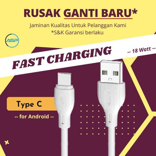 Promo Vgen Kabel Data Tipe Type C Fast Charging 3A 18 Watt Charger - 1m ...