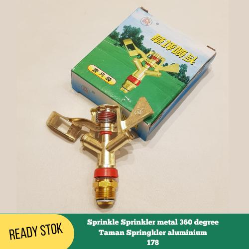 Jual Sprinkle Sprinkler metal 360 degree Taman Springkler aluminium 178 ...