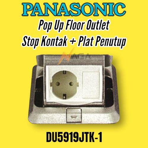 Jual Panasonic Pop up Floor Outlet Stop Kontal + Plat Penutup DU5919JTK ...