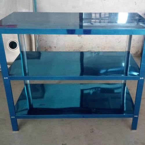 Jual Meja Stainless 3 rak tanpa Cover tinggi 90 cm - Jakarta Barat ...