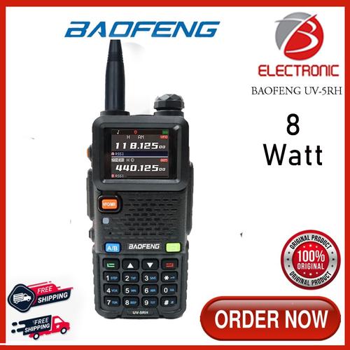 Jual HT BAOFENG BAOFENG UV-5RH 8 Wat / HT DUAL BAND BAOFENG TERBARU ...