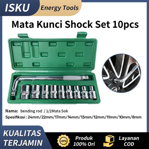 Jual Isku kunci sok set L 8-24MM 10PCS 1/2 inchPlastik Tool Kit Gagng ...