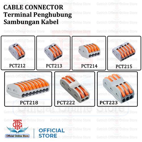 Jual Konektor Kabel 2 3 4 5 8 Pin PCT 212 213 214 215 218 222 TAB WAGO MOD - PCT212 - 2 Hole ...