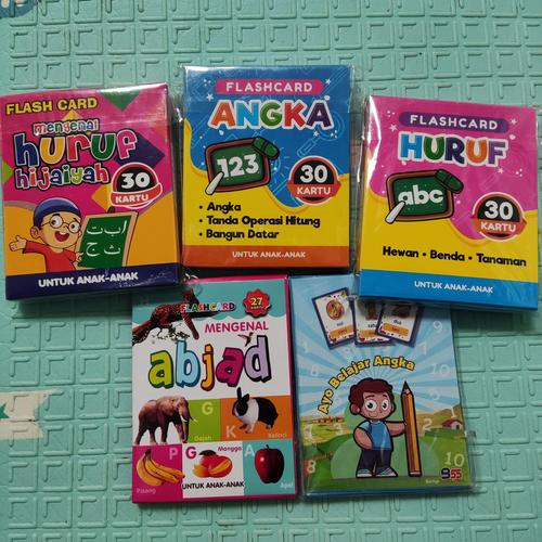 Jual Flash Card Edukasi Anak - Flashcard Huruf / Angka / Hijaiyah ...