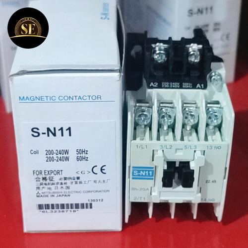 Jual Kontaktor / Contactor Mitsubishi S-N11 SN-11 SN 11 SN11 - 220V ...