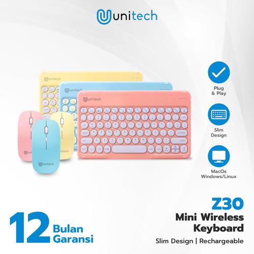 Jual Mini Wireless Keyboard Bluetooth Unitech Z30 Portable for iPad ...