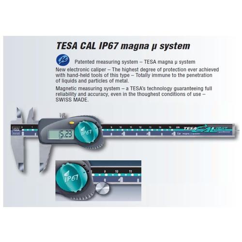 Jual TESA Digital caliper IP67 ( coolant proof ) 0-200mm 00530302 ...
