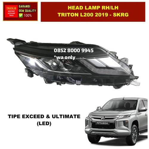Jual LAMPU DEPAN HEAD LAMP TRITON 2019 2020 2021 RH/LH (ULTIMATE) *led ...