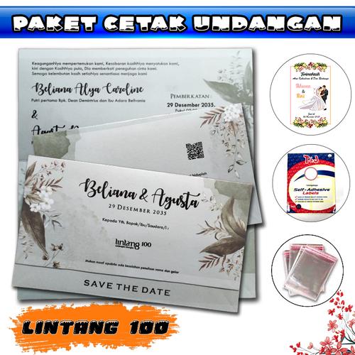 Jual Paket Cetak Blangko Undangan Pernikahan LINTANG 100 NEW DESIGN ...