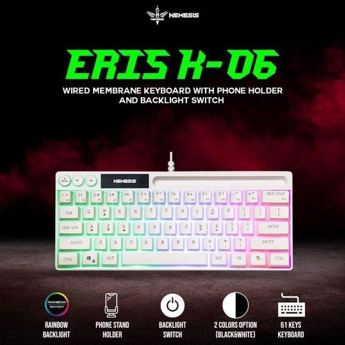 Jual NYK Nemesis Eris K06 / K-06 Membrane Gaming Keyboard With Phone ...