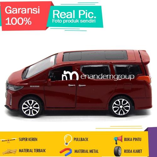 Jual Diecast Mainan Mobil Miniatur Alphard Buka Pintu Route Besi ...