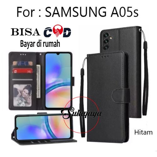 Jual NEW.Flip Case For SAMSUNG A05s -Casing Dompet Case Leather -Flip ...