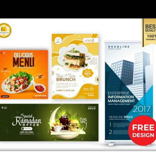 Jual (FREE DESIGN) Banner / spanduk / baliho / x banner / backdrop ...