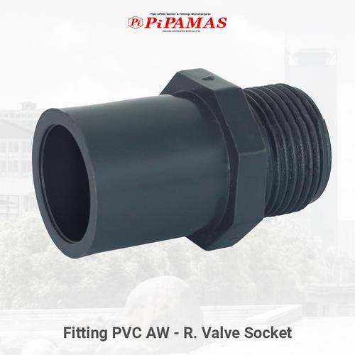 Jual Valve Socket AW 1 Inch Pipamas Pipa PVC Socket Drat Luar SDL - Kab ...
