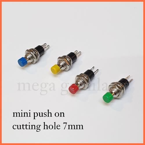 Jual Saklar pencet switch push button mini 7mm - Merah - Jakarta Barat ...