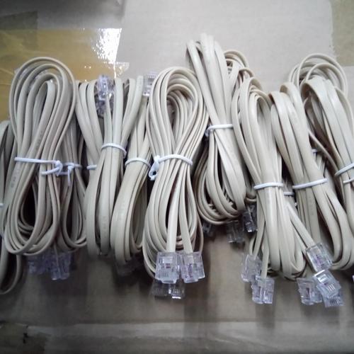 Jual kabel telepon line + konector rj11 4 pin siap pakai 2 meter ...