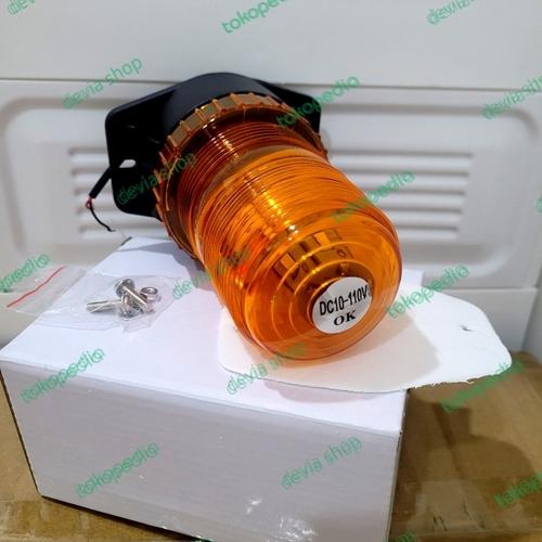 Jual lampu rotary led strobo warning light Kuning 9-80V - Merah ...