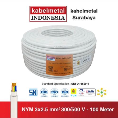 Jual kabelmetal NYM 3x2.5 mm² 100 Meter kawat tembaga listrik SNI LMK ...