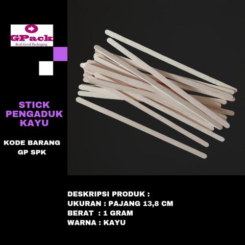 Jual STICK PENGADUK KAYU / STICK PENGADUK KAYU 13,8 CM (GP-SPK) - Kota ...