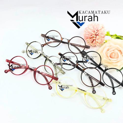 Jual KACAMATA KC 809 PRIA/WANITA FRAME BULAT PLASTIK PLUS MINUS ...