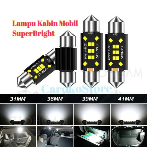 Jual Lampu Kabin Mobil Led Festoon 2016 chipset 31mm 36 39 41mm - 31mm ...