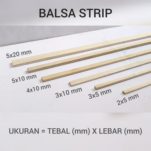 Jual KAYU BALSA STRIP UNTUK MAKET ARSITEKTUR INTERIOR DIORAMA - 2 mm x ...