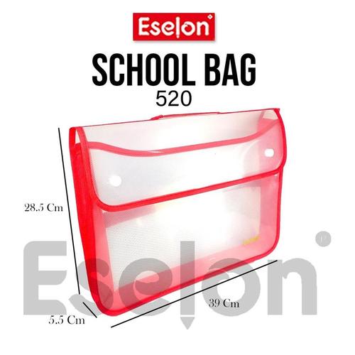 Jual Map Tas 2 kancing+jaring School bag Folio 520 ESELON / zipper bag ...
