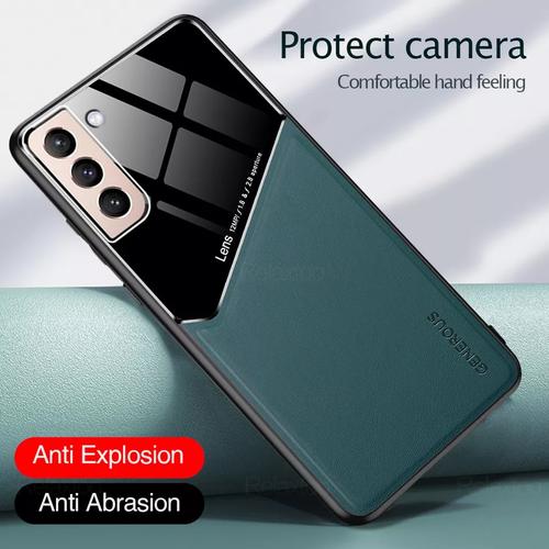 Jual LeatherGlass Casing Samsung Galaxy S21 Fe S 21 Fe Case Slim Back ...