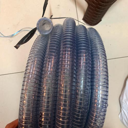 Jual Selang spring bening / selang spiral transparan 1" inch meteran ...