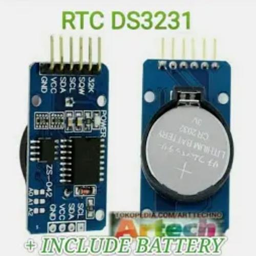 Jual rtc ds3231 plus batre cr2032 arduino_uno r3 real time clock nano ...