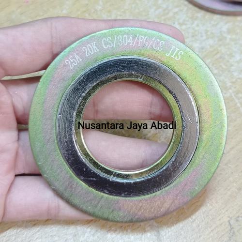 Jual SWG Spiral Wound Gasket Besi/Carbon Steel JIS 20K 1 " inchi DN 25 ...