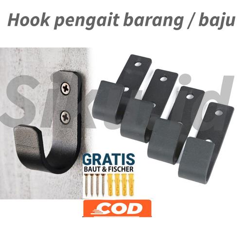 Jual HOOK BESI GANTUNGAN BAJU / PENGAIT BESI JAKET / GANTUNGAN BESI ...