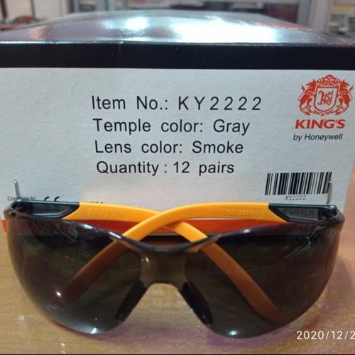 Jual Kacamata Ky2222 King's Hitam / Kacamata Safety King KY2222 Hitam ...