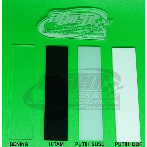 Jual AKRILIK NAME TAG / BAHAN PAPAN NAMA AKRILIK UK. 8 X 2 Cm, WARNA ...