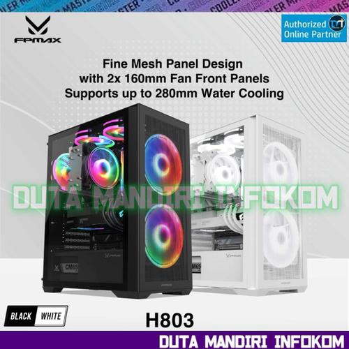 Promo FPMAX Airpower G5 H803 - Mesh Tempered Glass Mid Tower ATX Gaming ...