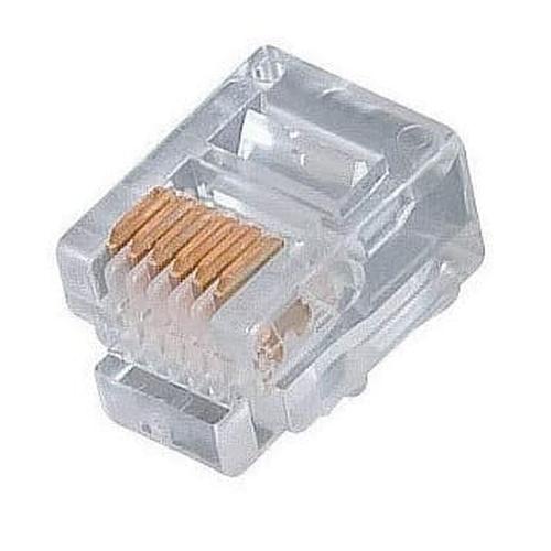 Jual Konektor Telp RJ11 6 Pin Connector Line RJ 11 6Pin 6P6C RJ12 RJ 12 ...