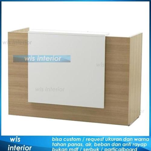 Jual READY STOK MEJA RESEPSIONIS LOBBY KANTOR MINIMALIS UKURAN BESAR 2 ...