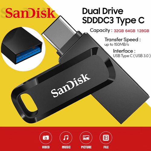 Jual Flashdisk OTG Type C hp 128GB Dual Drive flashdsik OTG 150mbps ...