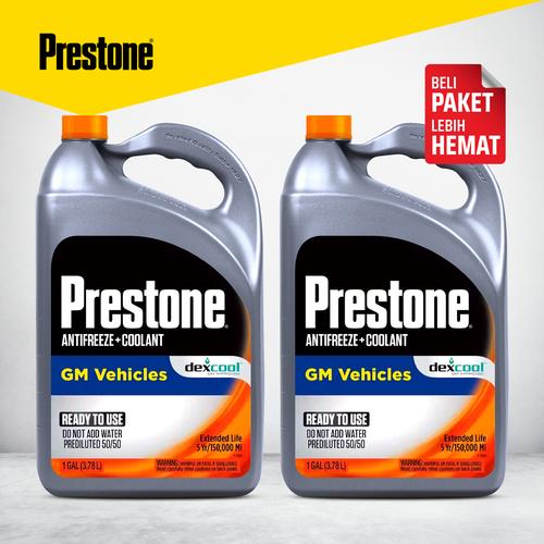 Jual Prestone DexCool 50/50 Prediluted Extended 3,78 L x 2 Air Radiator ...