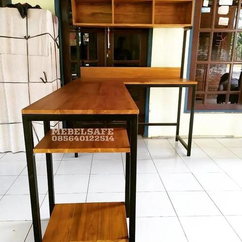 Jual meja belajar rak buku rangka besi - Kab. Jepara - mebelsafe ...