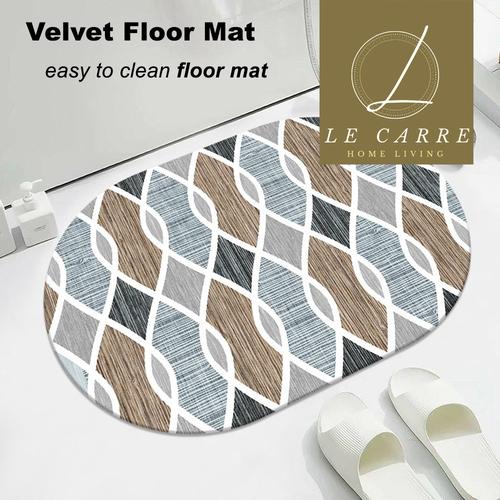 Jual Velvet Mat / Keset Lantai Kaki Bludru Halus AntiSelip Pintu ...