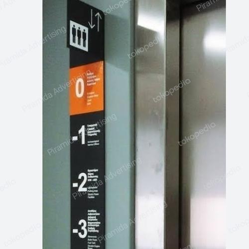 Jual direktori lift elevator nama lantai sign tanda board papan ...